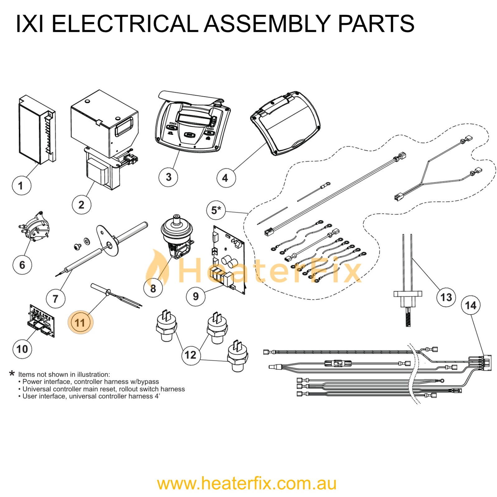 AstralPool IXI Gas Heater – IXI Temperature Sesnor Kit — HeaterFix ...